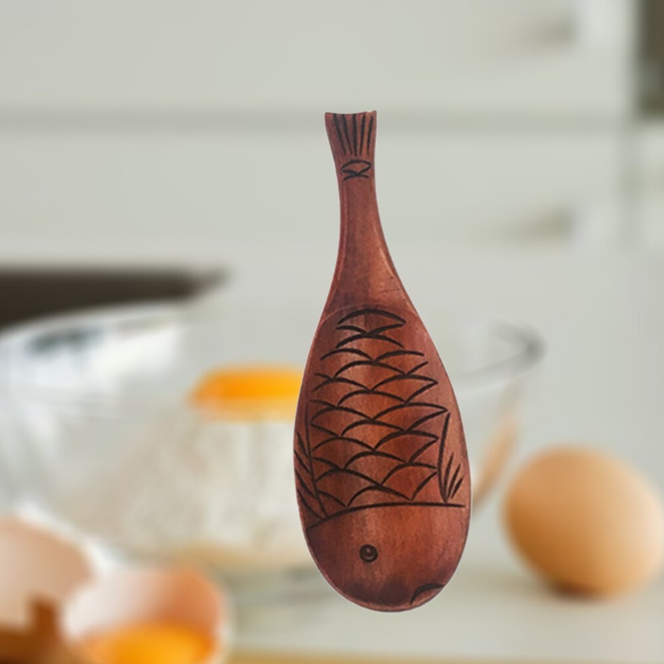 Wood Soup Ladle Fish Soup Spoon Wood Rice Paddle Spoon Wooden Cooking ...