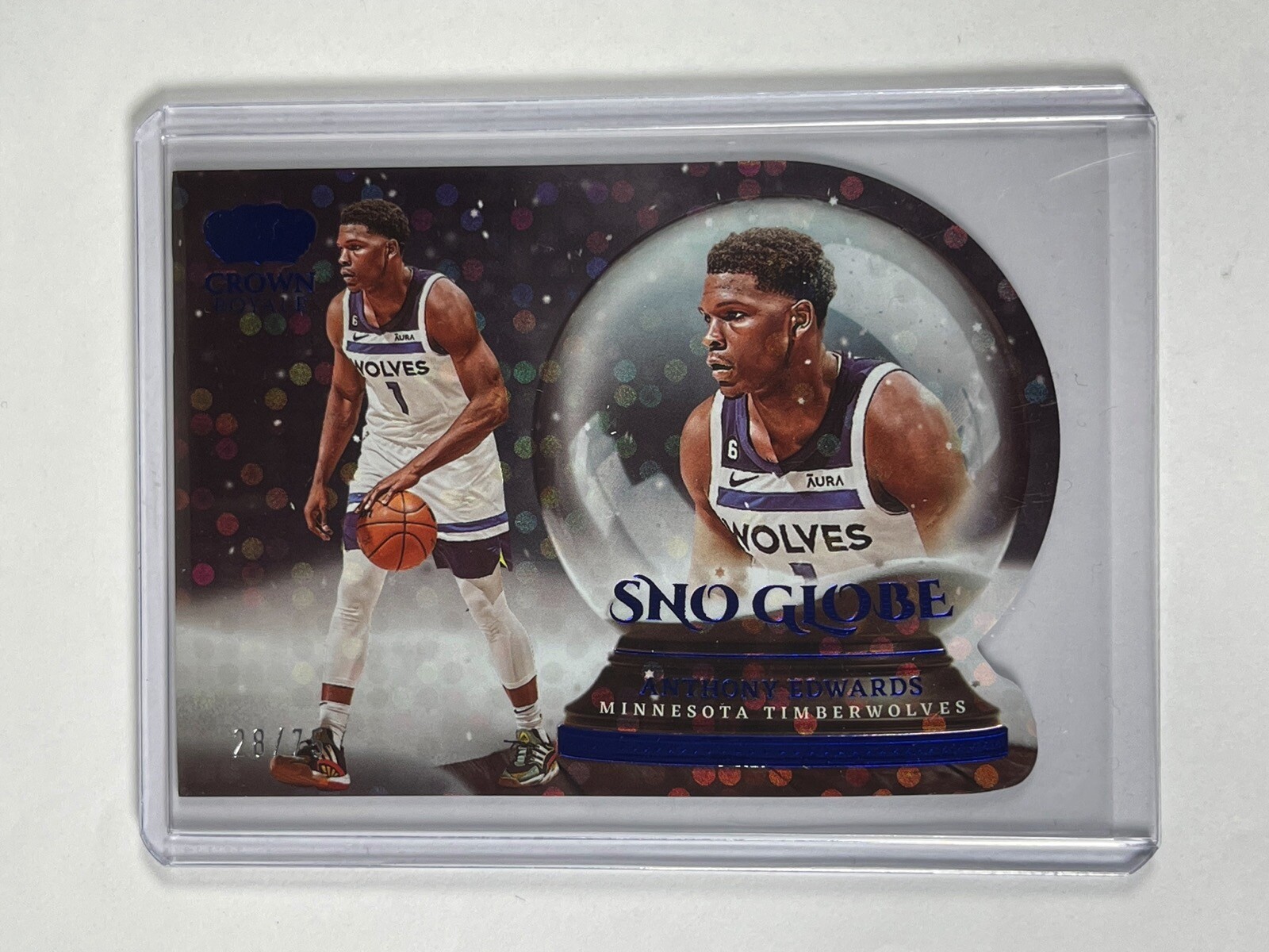 Anthony Edwards 2022 Crown Royale #10 Sno Globe - Blue /75 Price Guide ...
