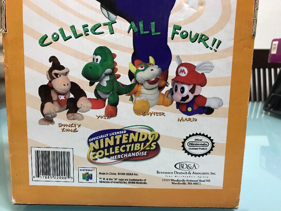 Nintendo Collectibles N64 Talking Mario Plush Characters 15” 1998 Ultra ...