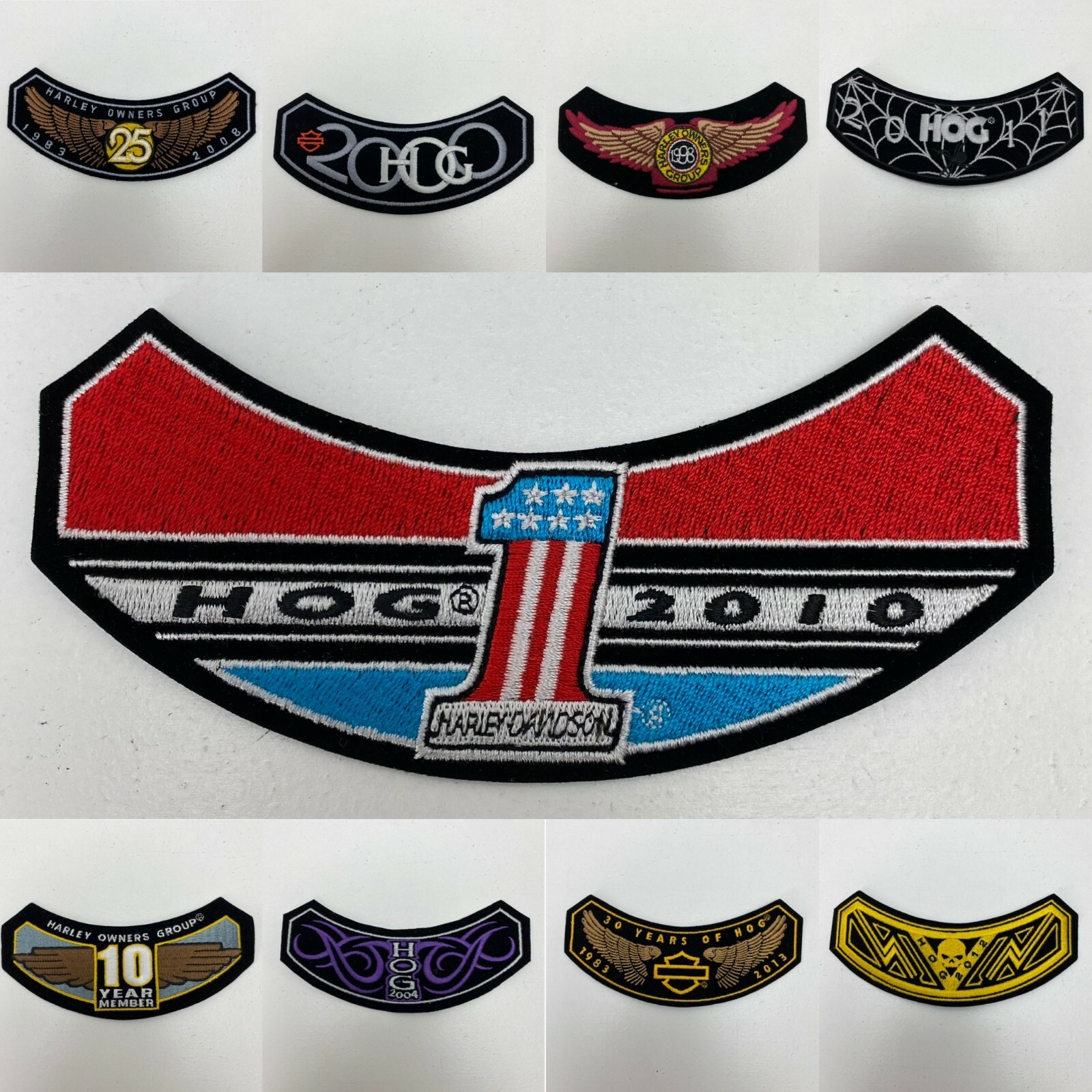 Harley Owners Group HOG Harley Davidson Year Rocker Patch HD H.O.G. | eBay