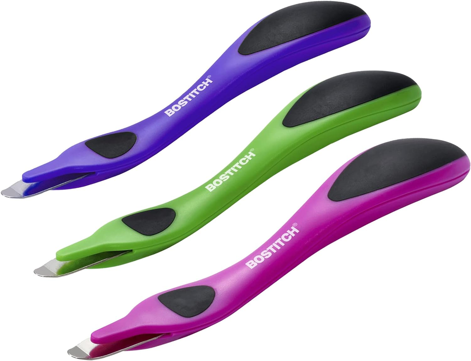 Professional Magnetic Easy Staple Remover Tool - 3 Pack Neon Colored ...
