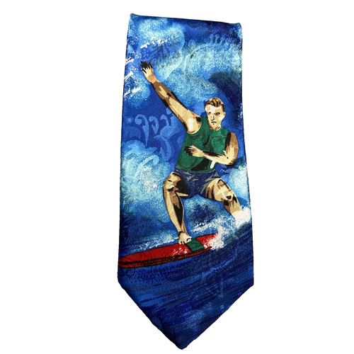 FloRence Big Surfing Surf Rider Mens Necktie Blue | eBay