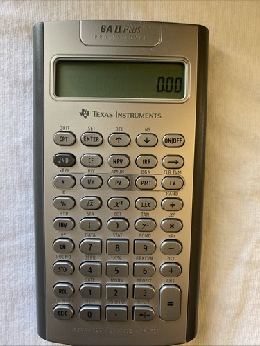 Texas Instruments BA II Plus Professional Financial Calculator (SILVER ...