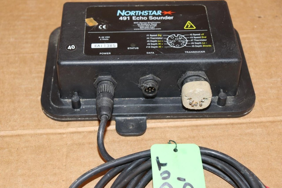 One Northstar 491 Echo Sounder BNT Electronics with Cable Shown | eBay