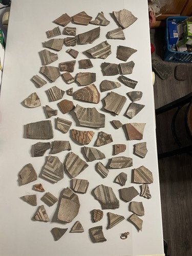 69 Pieces Native American Pottery Fragments Shards Various Shapes and ...