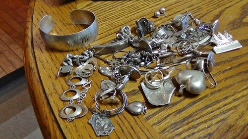 Scrap lot of sterling silver mostly scrap no stones | eBay