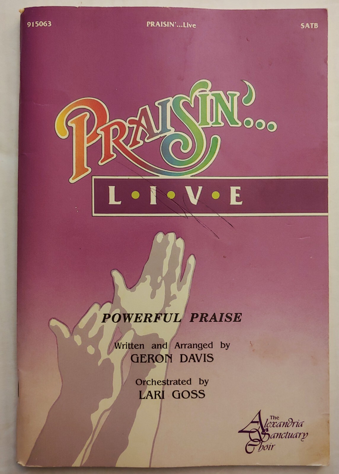 Praisin' Live Geron Davis SATB Choir Songbook Sheet Music Prais' in ...