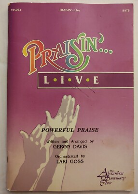 Praisin' Live Geron Davis SATB Choir Songbook Sheet Music Prais' in ...