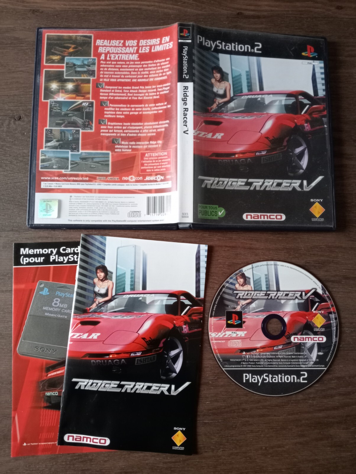 Ridge Racer V PlayStation 2 PAL - Prix - Photo - Présentation