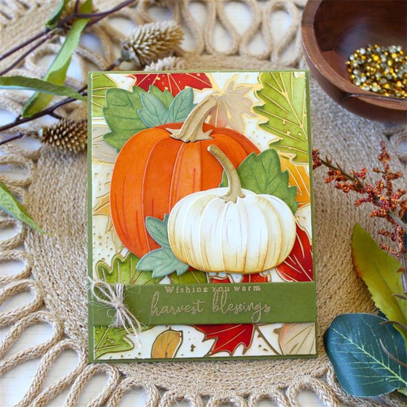Fall Halloween Frame Metal Cutting Dies Embossing Card Stencils Diy ...