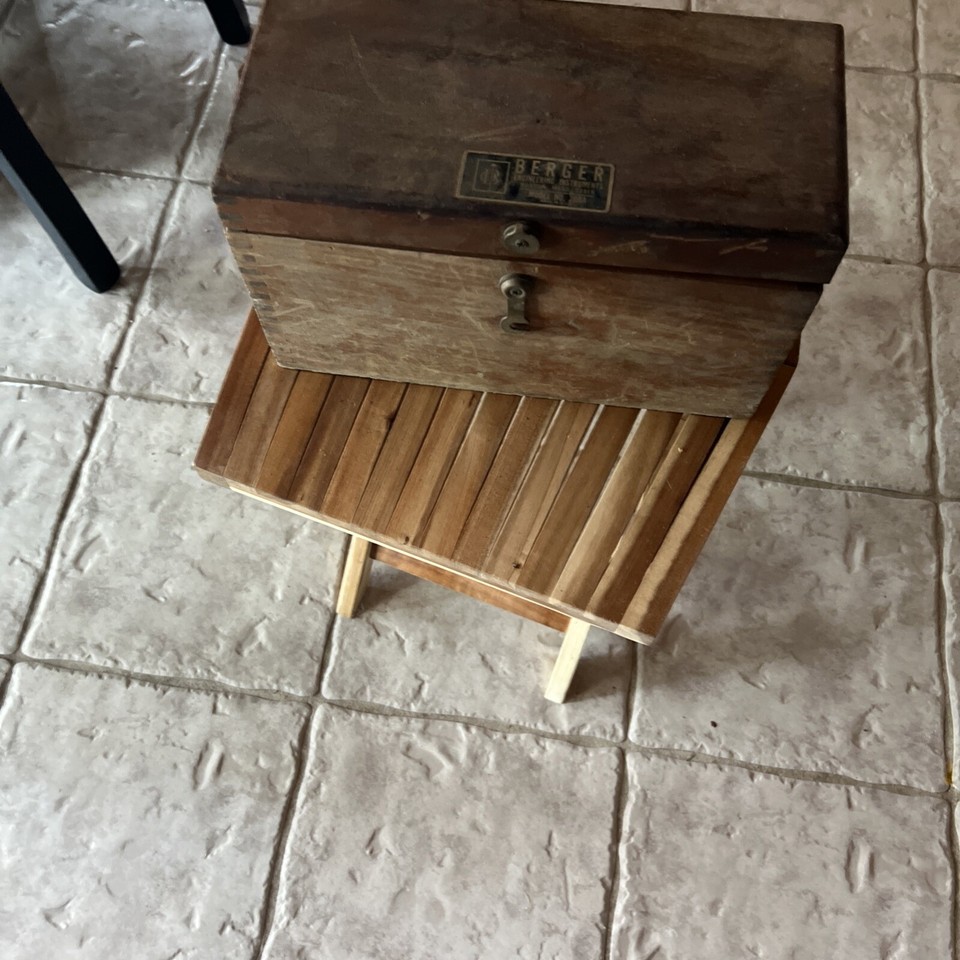 Vintage Berger Transit Level 200A in Wooden Case | eBay