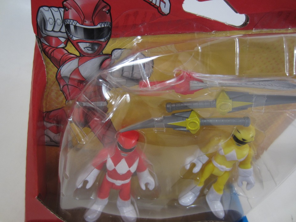 *Damaged Box* Fisher-Price Imaginext Power Rangers Yellow & Red Action ...
