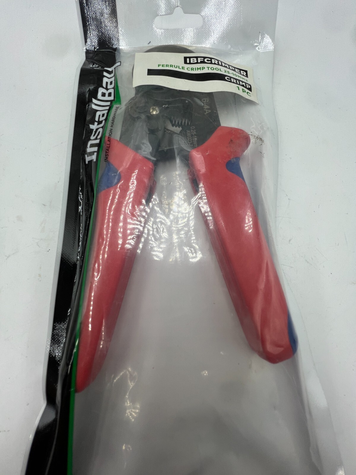 Install Bay Ferrule Crimping Tool 25-10MM², IBFCRIMPER, 6-4A, AWG23-7 ...