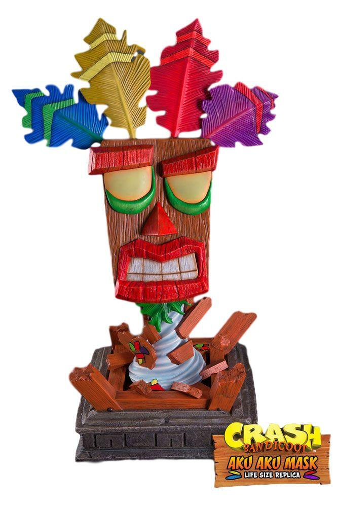 Maschera Di Crash Bandicoot AKU AKU MASK Statua Crash Bandicoot LIFE