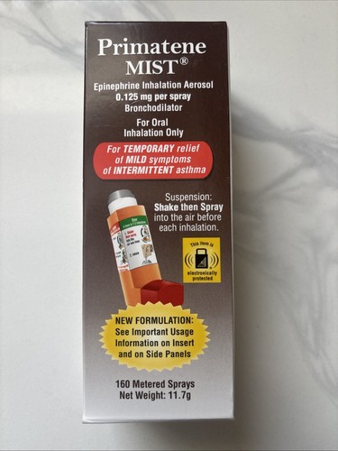 Primatene Mist Epinephrine Inhalation Aerosol 160 Sprays EXP 2026+ | eBay