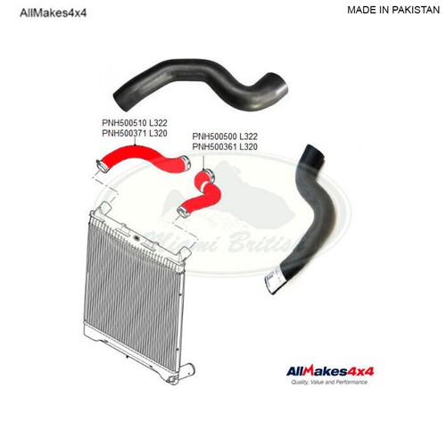 LAND ROVER UPPER INTERCOOLER HOSE SET RH LH RR SPORT 3.6L V8 PNH500361 ...