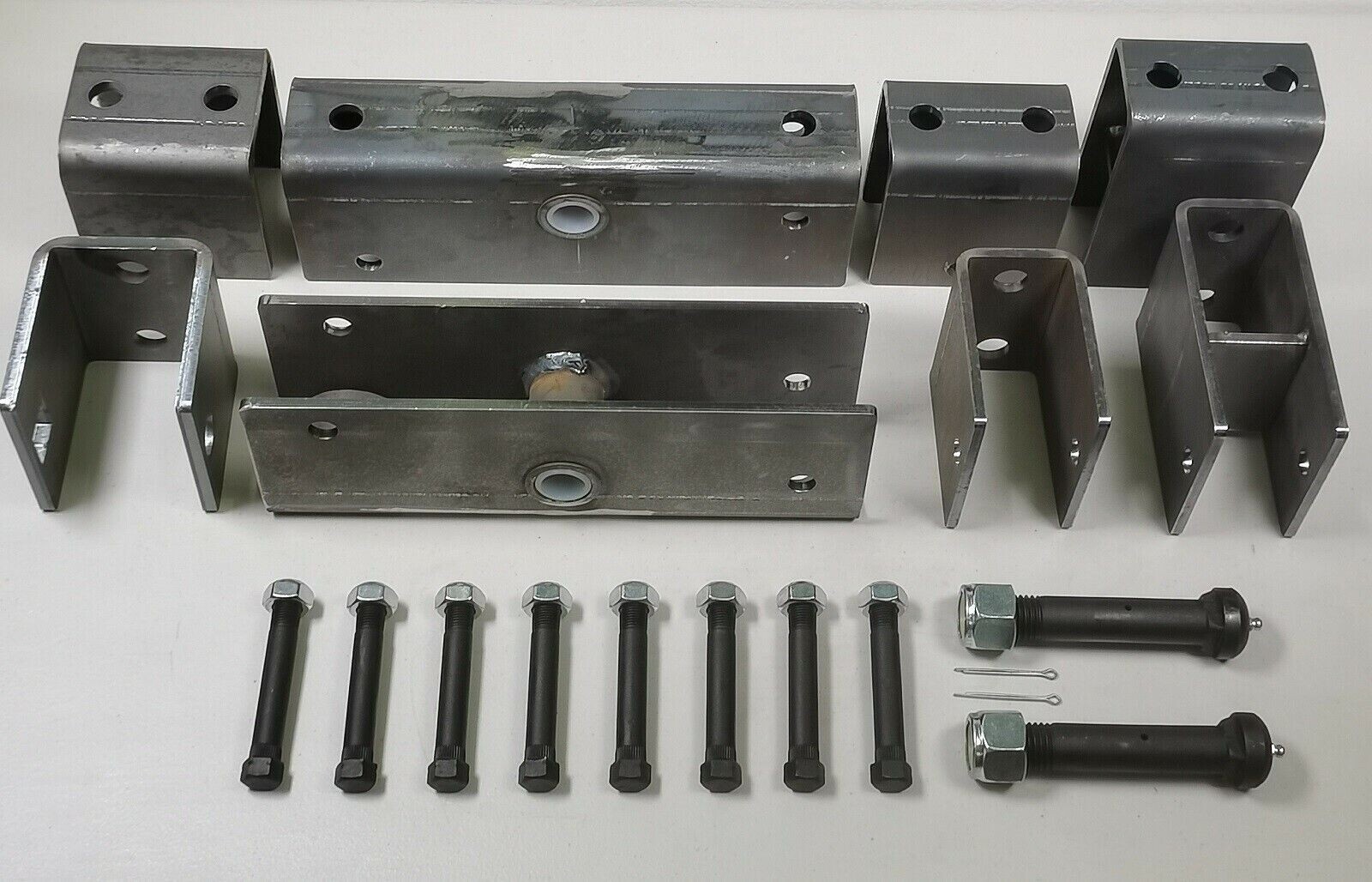 Trailer 5 Leaf Slipper Spring Suspension and Tandem Axle Hanger Kit for ...