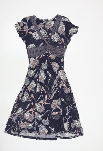 John Rocha Womens Floral Viscose Blend A-Line Size 8 V-Neck | eBay