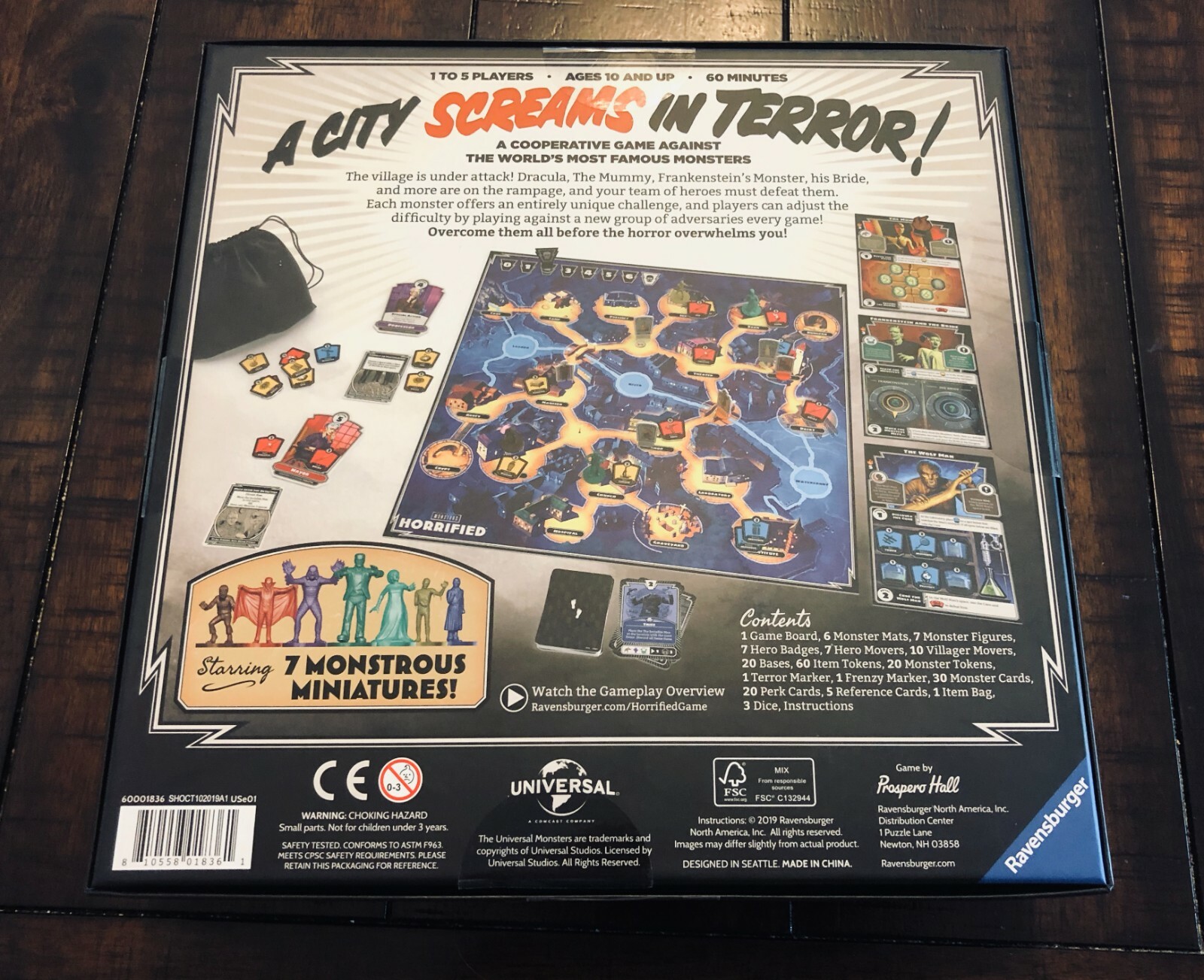 Horrified Universal Monsters Board Game (EMPTY Replacement Box Only) | eBay