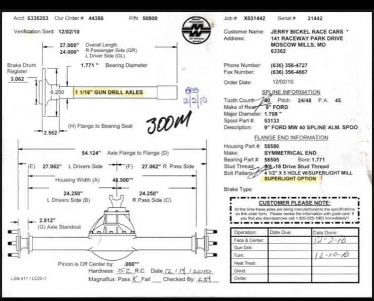 Mark Williams axle shafts | eBay