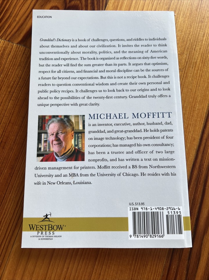 GRANDDAD'S DICTIONARY: REFLECTIONS ON LIFE IN AMERICA By Michael Moffitt **NEW** 9781490829166| eBay