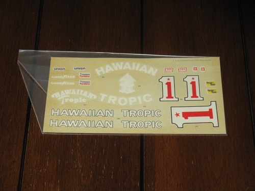 MPC 1/25 1 Hawaiian Tropic Cannonball Run Waterslide Decals ORIGINAL ...