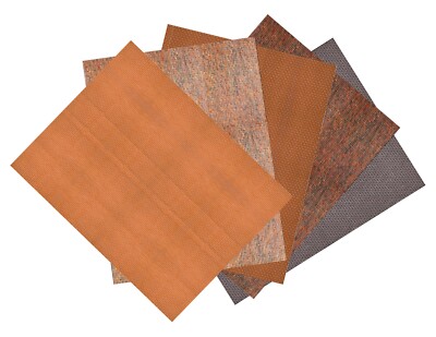 N Scale Brick Model Train Scenery Sheets – 5 Variety Assortment -1 ...