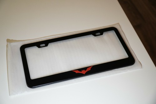 Reflective Red Batman Beyond Superhero Logo Stainless Steel License ...