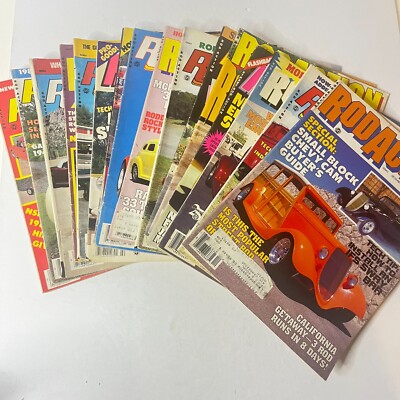 Lot of 15 ROD ACTION Magazines 1980s-1990s Street Rod Custom Car ...
