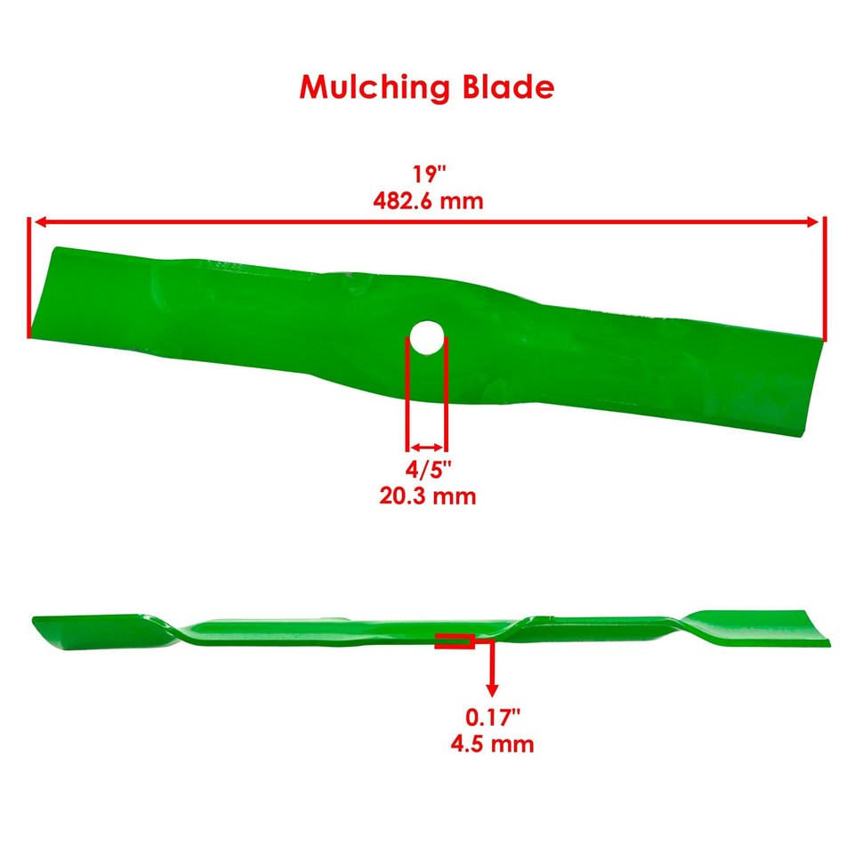 54" Spindle Mulching Blade for John Deere X380 X384 X390 X394 X570 X580 ...