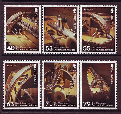 Guernesey 2014 Europa Musical Instruments Set 6 non Montés Excellent ...