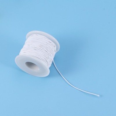 50 M White Elastic Thread for DIY Jewelry Beads Bracelet Making Cord ...