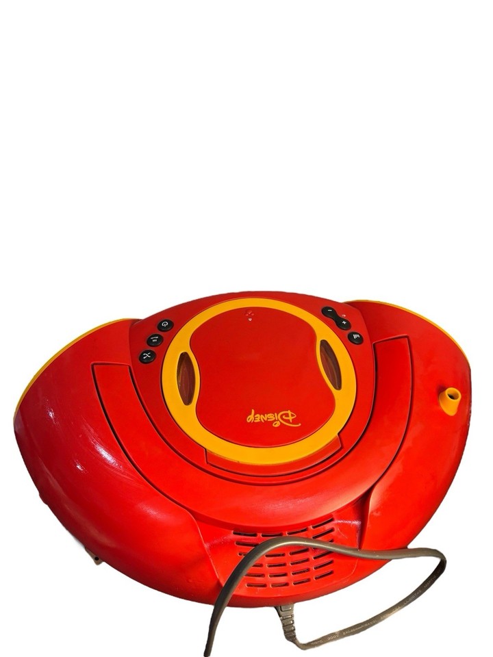 Disney Mickey Mouse CD Player Boombox AM FM Radio TESTED CD PLAYER NOT ...
