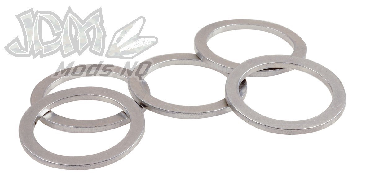 Raceworks Replacement AN-4 Aluminium Washers ID 11mm OD 17mm T1.5mm 5PK ...