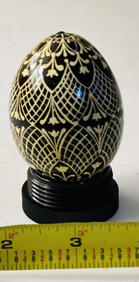 Vintage RLB Collectible Egg Hand Painted Floral Art Display Decor No ...