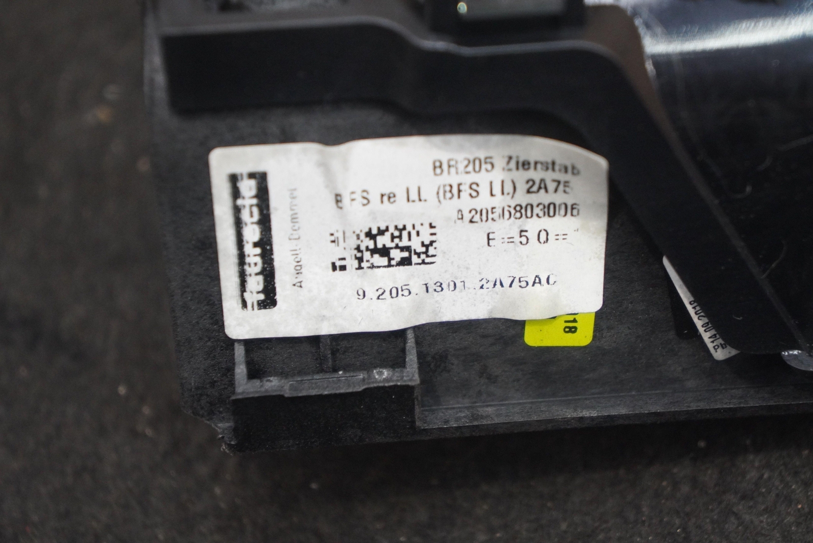 Set 2 Dash Trim Panel Molding Strip 2056803006 Mercedes C63 C205 W205 ...