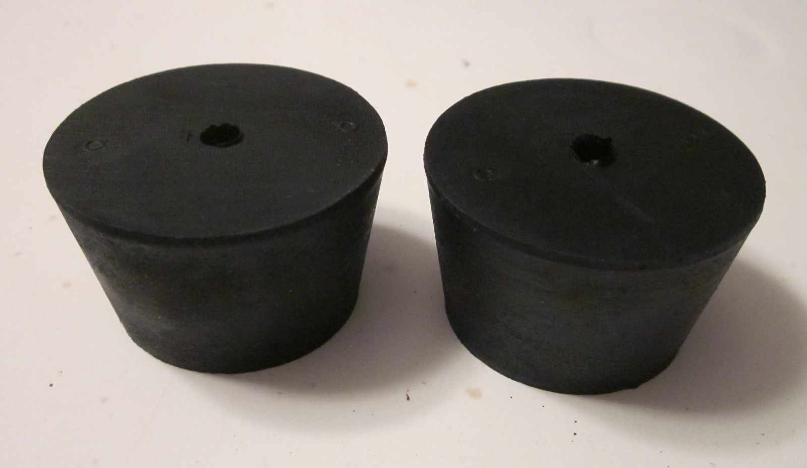 NEW #7 laboratory stopper-tapered rubber plug with 1 hole (lot of 2) | eBay