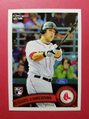 LARS ANDERSON - RC ROOKIE #254 BOSTON RED SOX - 2011 TOPPS MLB BASEBALL ...