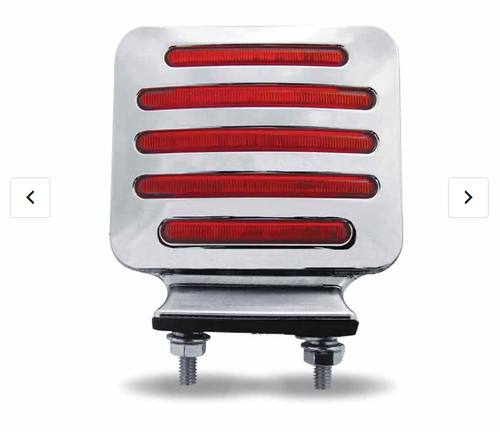 Amber/Red Turn & Marker Double Face Square Flatline LED Light ‚Äì 80 Diodes