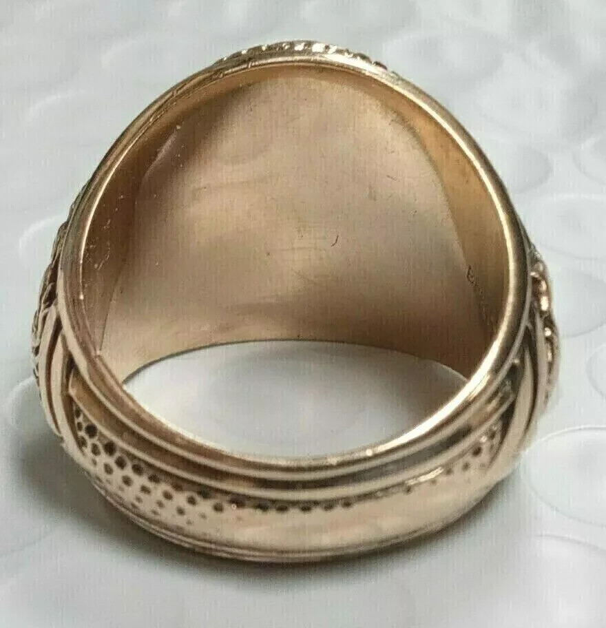 Customizable Men's Texas A&M College Aggie Ring, 14k Yellow Gold Plated ...