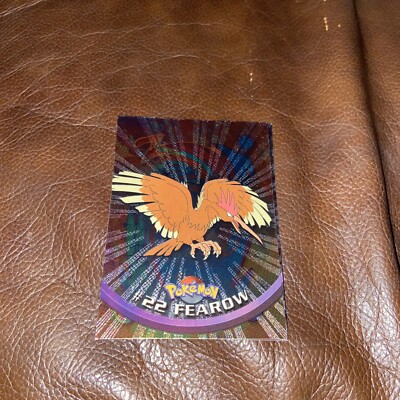 Topps Pokemon 22 Fearow Textured Foil Black Logo TV Animation Edition ...