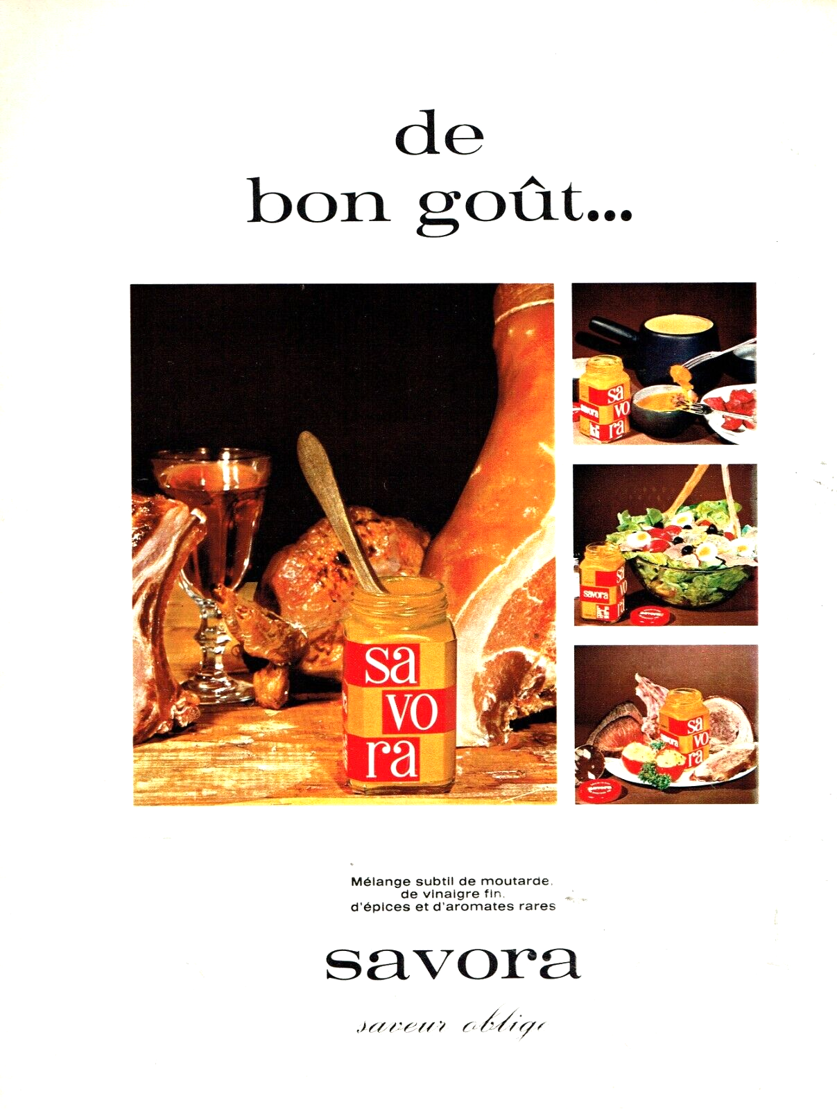 Publicité Advertising 0822 1968 Savora moutarde épices & condiments | eBay
