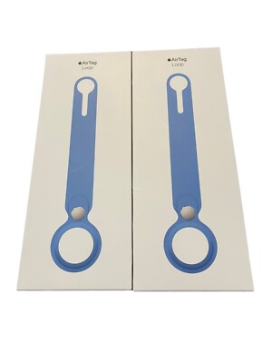 Apple Air Tag Loop - Capri Blue MLYX3ZM/A Set of 2 Loops Blue-New ...