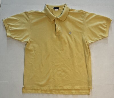 Hang Ten Mens XL Short Sleeve Polo Shirt Yellow Solid Cotton | eBay