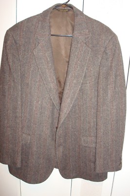 ADAMS ROW by RICHMAN, 100% Wool Mens Blazer Sport Coat, Size 46 L | eBay