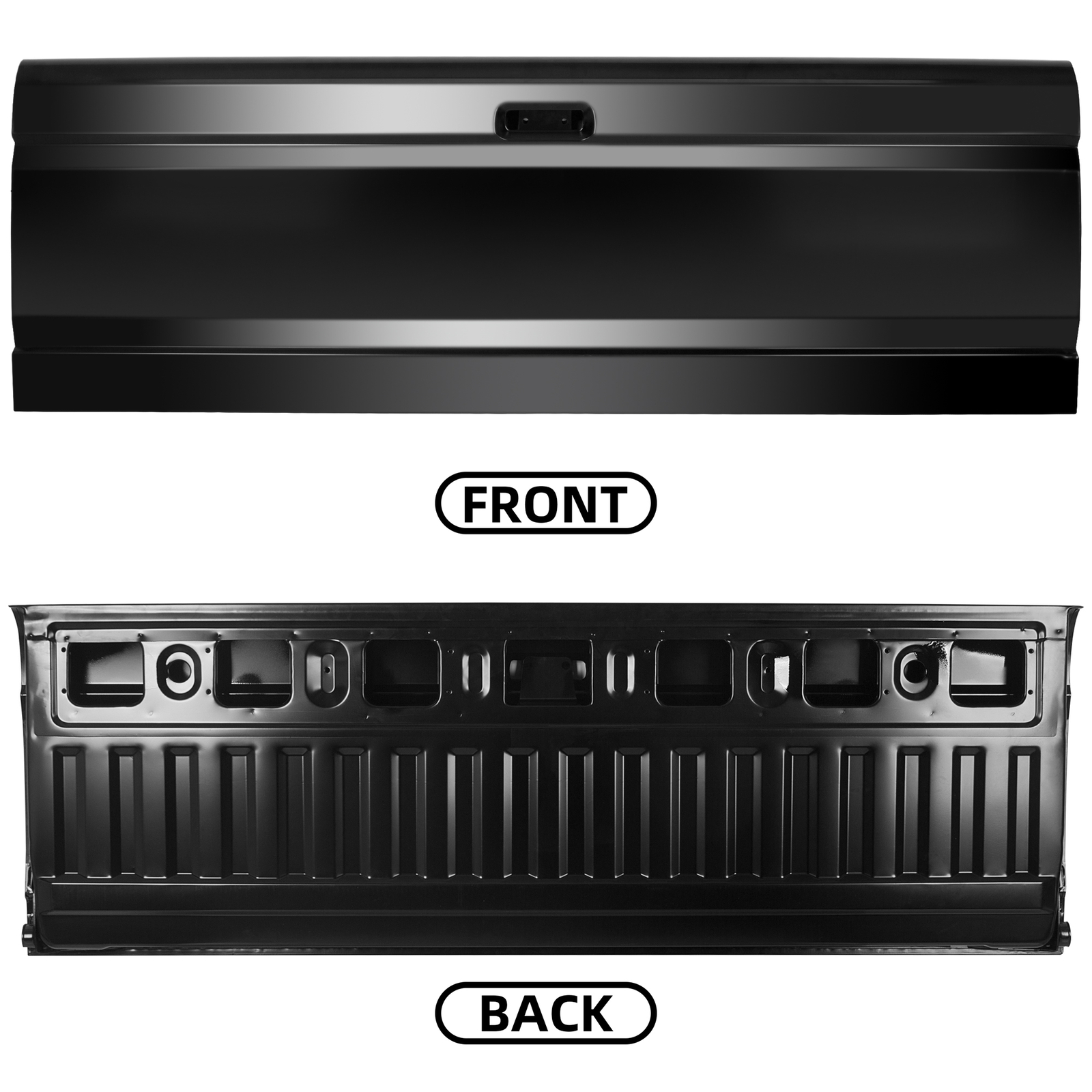 Primed Steel Tailgate For Ford F-150 F-250 1987-1996 F-350 1987-1997 ...
