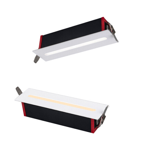 LED Bedroom Linear Grille Light Hallway Anti-glare Embedded Lamp ...