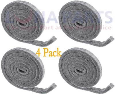 4 PACK - Dryer Drum Front Felt Seal WE09X20441 AP5949286 3290413 WE9M15 ...