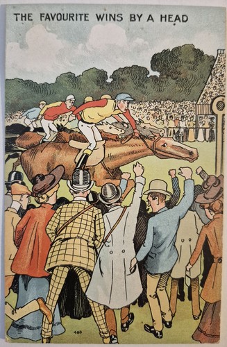 Vintage Postcard Horse Racing Art Comic AA124 | eBay