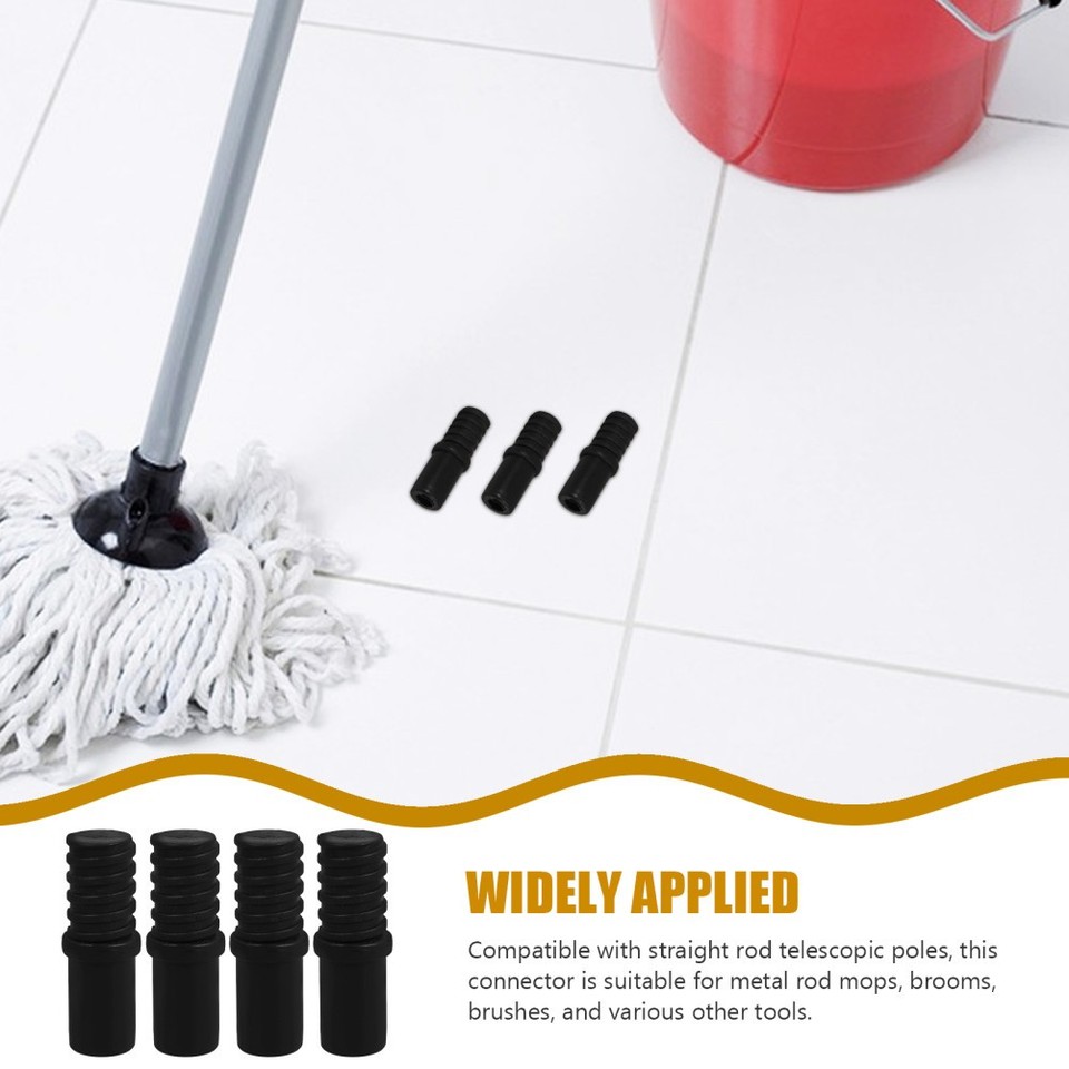 6 Pcs Hanger Rod Push Broom Head Adjustable Closet Hanging Extender ...